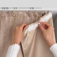 China 8mm standard size 120pcs curtain rolls for inside rails curtain hooks gliders with 6 brakes for sale