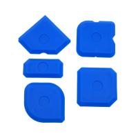 China Blue 5Piece Silicone Sealant Tool Silicone Sealant Profiler Spatulas for sale