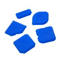 China Blue 5Piece Silicone Sealant Tool Silicone Sealant Profiler Spatulas for sale