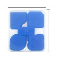 China 5PCS Professional Blue Sealant Smoothing Tool Set With Transparent Plastic Box for sale
