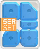 China 5PCS Professional Blue Sealant Smoothing Tool Set With Transparent Plastic Box for sale