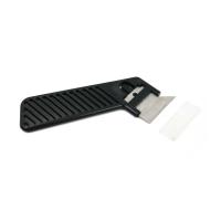 China Stainless Steel Scraping Knife Blade Black Silicone Sealant Caulk Removal Tool for sale