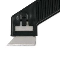 China Stainless Steel Scraping Knife Blade Black Silicone Sealant Caulk Removal Tool for sale