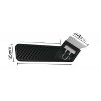 China Stainless Steel Scraping Knife Blade Black Silicone Sealant Caulk Removal Tool for sale