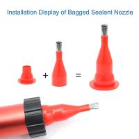 China Caulking Gun Silicone Sealant Nozzle Extender Connection Bases for Caulk Nozzle Applicators for sale