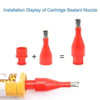 China Caulking Gun Silicone Sealant Nozzle Extender Connection Bases for Caulk Nozzle Applicators for sale