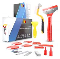 China 16 Pieces Caulking Tool Kit Professional Sealant Machining Set Silicone Remover Set including Joint Knife Joint Smoother for sale