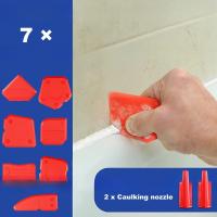China 16 Pieces Caulking Tool Kit Professional Sealant Machining Set Silicone Remover Set including Joint Knife Joint Smoother for sale