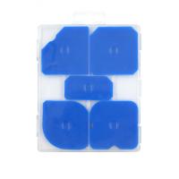 China 5PCS Blue Silicone Sealant Spatula Grout Joint Smoother Scraper Set with Plastic Box for sale