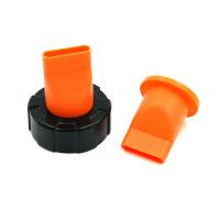 China Orange Plastic Mortar Angled Nozzle Straight Nozzle Set with Metal Filling Scoop for sale