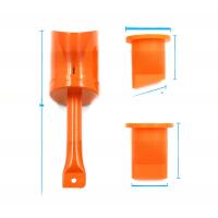 China Orange Plastic Mortar Angled Nozzle Straight Nozzle Set with Metal Filling Scoop for sale