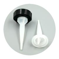 China Plastic Self Puncturing Caulk Nozzles Applicator Cone Extension Nozzle Tip for Sausage Caulking Gun for sale
