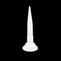 China Translucent-White Plastic Dispense Nozzle Silicone Gun Nozzle for sale