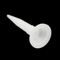China Translucent-White Plastic Dispense Nozzle Silicone Gun Nozzle for sale