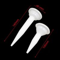 China Translucent-White Plastic Dispense Nozzle Silicone Gun Nozzle for sale