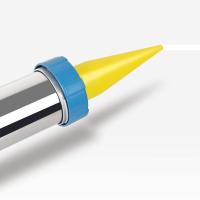 China REPLACEMENT PLASTIC CAULK NOZZLE FOR CAULK GUN yellow cone plastic nozzle(BC-P010-C) for sale