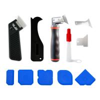 China 11 pcs/ set Silicone Remover Set for Silicone Removal and Renewal including Joint Knife, Joint Smoother, Replacement Blades for sale
