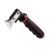 China Steel Right Angle Blade Plastic Handle Silicone Removal Tool Grout Shark Scraper Knife for sale