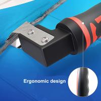 China Black Silicone Sealant Removal Tool Metal Right Angle Blade Grout Caulking Scraper with Replacement Blade for sale
