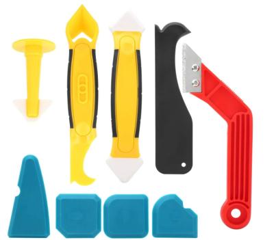 China 9pc/set Caulking Finisher Tool Multi-Functional Silicone Sealant Scraper Sealant Scraper for sale