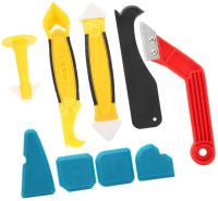 China 9pc/set Caulking Finisher Tool Multi-Functional Silicone Sealant Scraper Sealant Scraper for sale