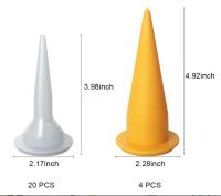 China K-027-Sausage Caulking Gun Tips and Cone Nozzles 24 PCS for sale