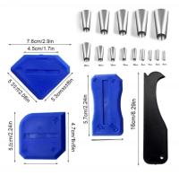 China 6 in 1Silicone Caulking Tools 26 Pcs Caulking Finishing Tools,Silicone Caulk Nozzle Applicator, Sealant Finishing Tool for sale