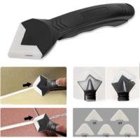 China K-047 3 Pieces Caulk Tool Kit Sealant Silicone Finishing Tools Caulking Tools for Silicone Sealant Grout Finishing Sealing for sale