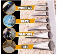 China Stainless Steelhead Perfect Caulking Finisher Nozzle 29 PCS Caulking Tool Kit 3 in 1 Silicone Caulking Tools for sale