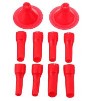 China K-022 10pcs Caulk Nozzle Flat Mouth Bent Caulking Gun Tips Cone Trowel Nozzles Sealant Finishing Tool for Kitchen Bathroom for sale