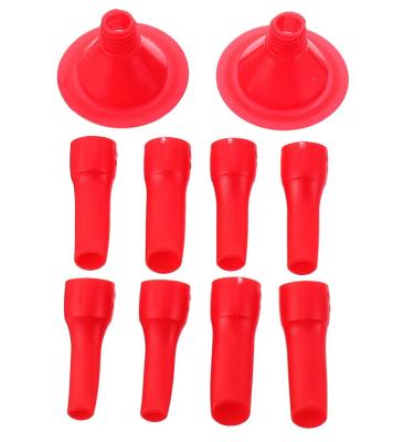 China K-022 10pcs Caulk Nozzle Flat Mouth Bent Caulking Gun Tips Cone Trowel Nozzles Sealant Finishing Tool for Kitchen Bathroom for sale