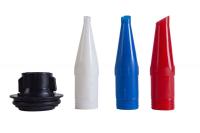 China GREATCAULK Plastic Caulking Nozzle with Thread for sausage type manual/ air caulking gun use for sale