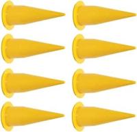 China colourful yellow cone plastic nozzle for caulking gun for sale
