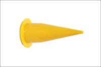 China colourful yellow cone plastic nozzle for caulking gun for sale