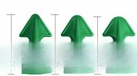 China 3 Pcs blue / green Silicone Caulking Tools Plastic Sealant Nozzle Epoxy Piston Caulk Nozzle Applicator Accessories for sale