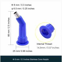 China Bent Plastic Cone for Caulking Gun Sausage & Cartridge Type Stainless Caulk Nozzle Dual-use Structural adhesive Apply for Door W for sale
