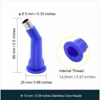 China Bent Plastic Cone for Caulking Gun Sausage & Cartridge Type Stainless Caulk Nozzle Dual-use Structural adhesive Apply for Door W for sale