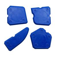 China red 4pcs caulking tool kit professional silicone sealant trowel and sealant scraper for a perfect finish for sale