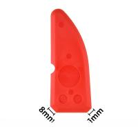 China High Quality Red Plastic Joint Professional Tool Single Spatula for Stripping and Smoothing Sealants for sale