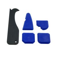 China Blue 5 Pieces Silicone Smoother Spatula Caulking Tool for sale
