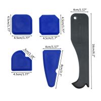 China Blue 5 Pieces Silicone Smoother Spatula Caulking Tool for sale