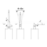 China 360 Degree Rotatable Nozzle Tip with Cap for 310 ml Plastic Cartridges for sale