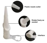 China 45 degree bent nozzles spare nozzles for Spare Nozzles Nozzels for Silicone, Sealant, Mastic, Caulk EU3 Cartridge Guns for sale