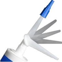 China 360degree bent Silicone nozzle 45 degree Caulk Nozzle Adjustable Angle Caulk Nozzle Rotating Type for sale