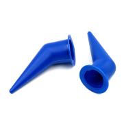 China Blue Plastic Glass Glue 45 Degree Angled Bent Cone Nozzle Tip for Caulking Gun for sale