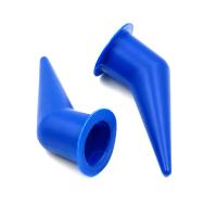 China Blue Plastic Glass Glue 45 Degree Angled Bent Cone Nozzle Tip for Caulking Gun for sale