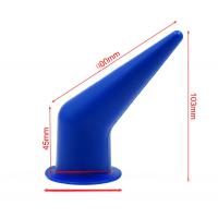 China Blue Plastic Glass Glue 45 Degree Angled Bent Cone Nozzle Tip for Caulking Gun for sale