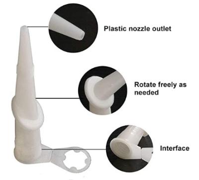 China 90 degree bent nozzles for Spare Nozzles for Silicone Sealant Mastic Caulk EU3 Cartridge Guns for sale