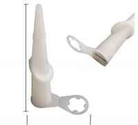 China 90 degree bent nozzles for Spare Nozzles for Silicone Sealant Mastic Caulk EU3 Cartridge Guns for sale