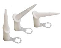 China 90 degree bent nozzles for Spare Nozzles for Silicone Sealant Mastic Caulk EU3 Cartridge Guns for sale